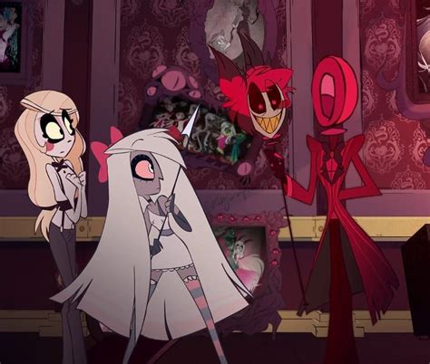 Delet This Edit By Kaijuraptorx On Twitter Hazbinhotel Lol Charlie Alastor Vaggie