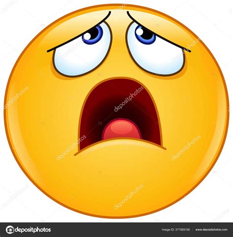 Emoji Emoticon Levant Les Yeux Avec Bouche Ouverte Ayant Une Image