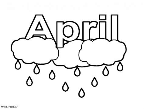 Abril Para Colorear Pagina 5 Para Colorear