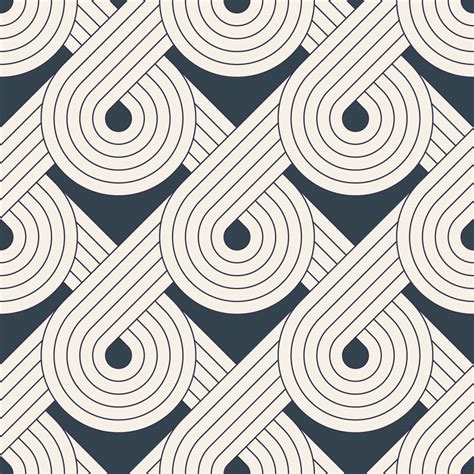 Seamless Pattern With Symmetric Geometric Lines 1130490 Vector Art At
