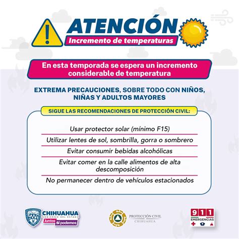 Emite Protección Civil Estatal recomendaciones ante presencia de altas