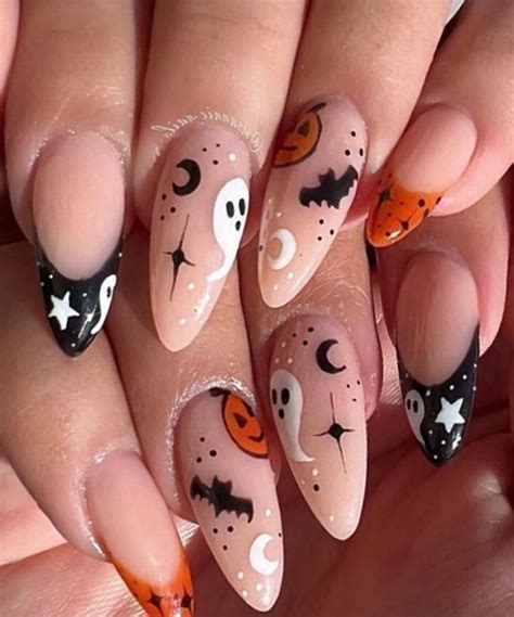 50 Halloween Almond Nails 2024 TailoringinHindi