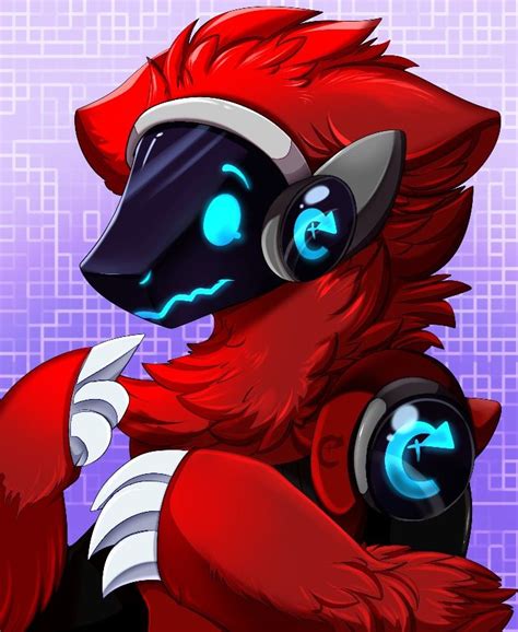 Portrait Comm Protogen By Pridark On DeviantArt Furry Drawing Furry