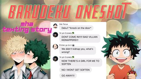 Bakudeku One Shot MHA Texting Story YouTube
