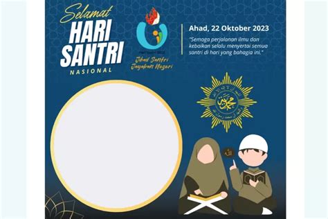 20 Link Twibbon Hari Santri Nasional 2023 Desain Tanpa Watermark Dan