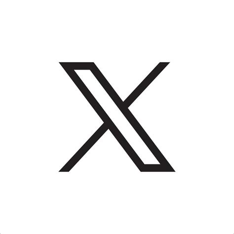 X Social Media Logo Black And White 26406678 Vector Art At Vecteezy