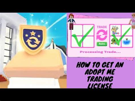 How To Get An Adopt Me Trading License YouTube