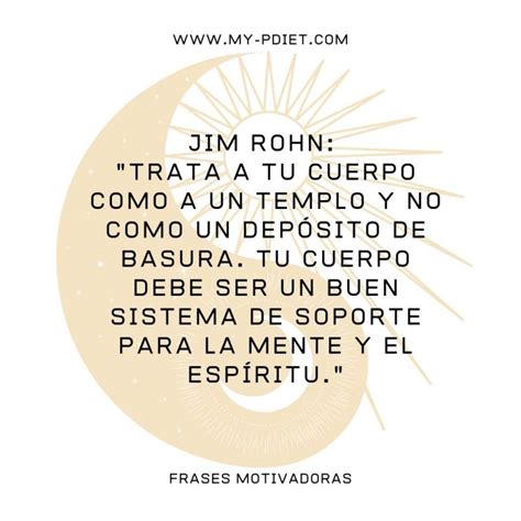Frases motivadoras tu cuerpo tu templo My PDiet Nutrición