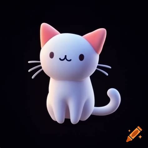 Cute Kawaii Cat Illustration On Craiyon