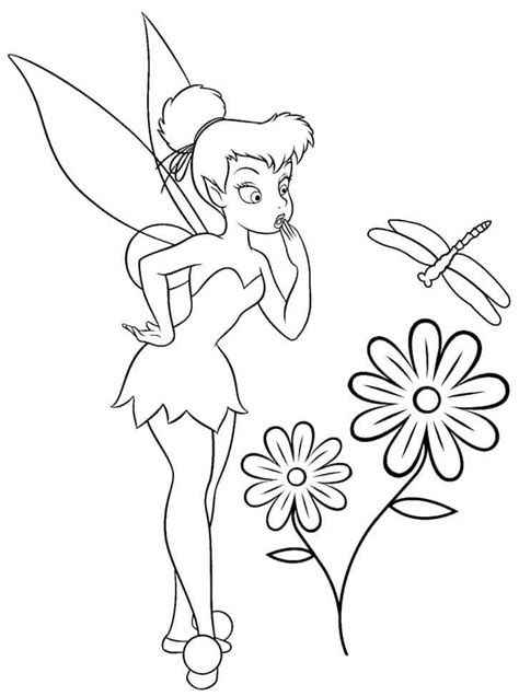 Dibujos De Campanilla Y Flores Para Colorear Para Colorear Pintar E