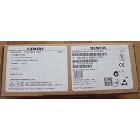 Siemens 6SL3244 0BB12 1BA1 Sinamics Control Unit CU240E 2 6SL3 244