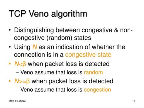 ppt tcp veno tcp enhancement for transmission over wireless access networks powerpoint