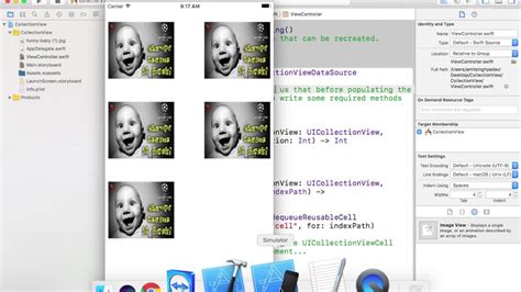 uicollectionview how to start with uicollectionview with xcode 8 2 1 and swift 3 0 youtube