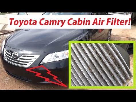 Toyota Camry Cabin Air Filter Replacement In Minute