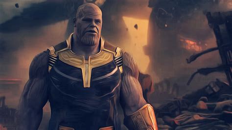 Thanos Avengers Infinity War Artwork Hd K Wallpaper