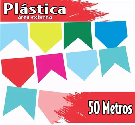 Bandeirinha Pl Stica Festa Junina Metros Rea Externa Mercadolivre
