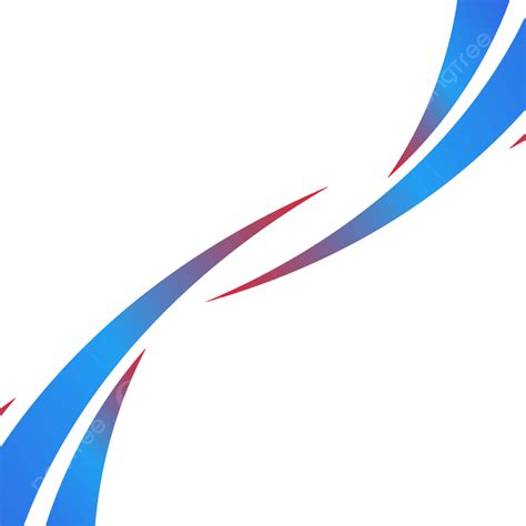 Curva De Línea De Degradado Azul Y Rojo Moderno Vector PNG dibujos