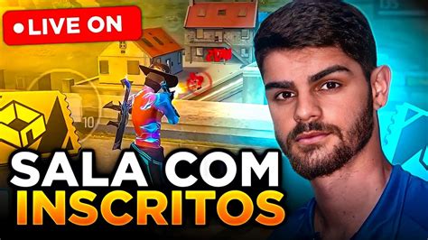 LIVE FF FREE FIRE AO VIVO 4X4 6X6 INSCRITOS RG REVELA
