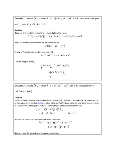 solution calculus 3 line integrals of vector fields and fundamental