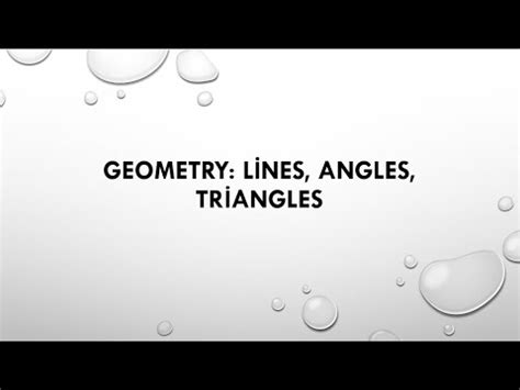SAT Mathematics Lines Angles Triangles YouTube