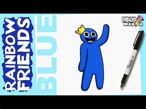 COMO DIBUJAR A BLUE DE ROBLOX RAINBOW FRIENDS How To Draw Blue From