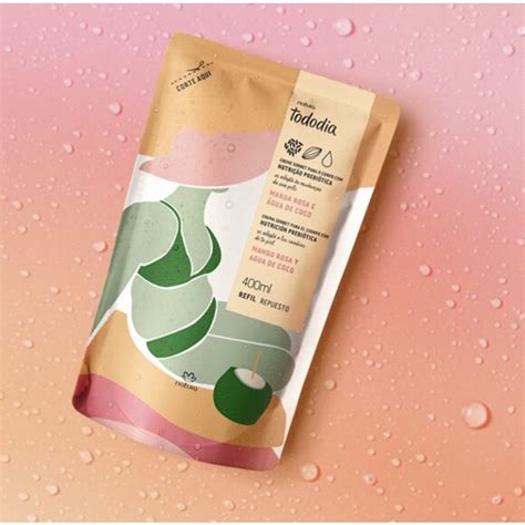 Refil Hidratante Corporal Natura Todo Dia Manga Rosa E Agua De Coco 400
