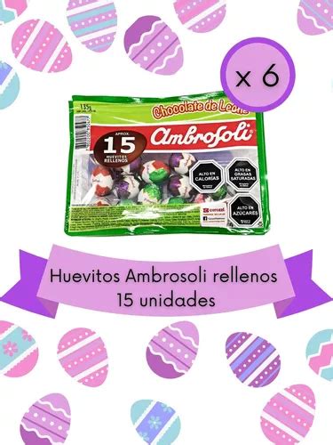 X Bandeja Huevitos Chocolate Rellenos Ambrosoli Unidades Cuotas