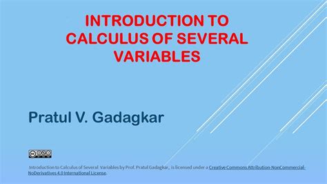 lecture 1 introduction to calculus of several variables youtube