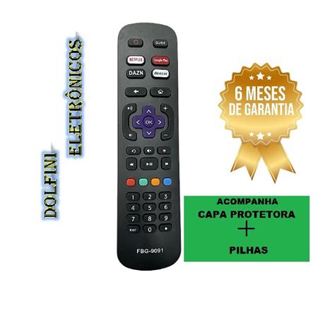 Controle AOC ROKU Controle Remoto Smart AOC ROKU TV 9091 Shopee Brasil