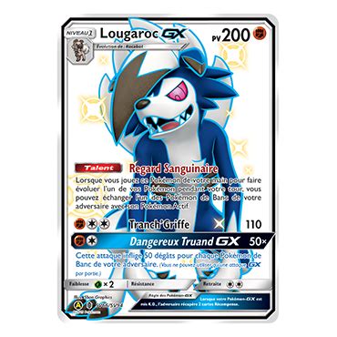Découvrez Lougaroc carte Chromatique rare GX de la série Destinées