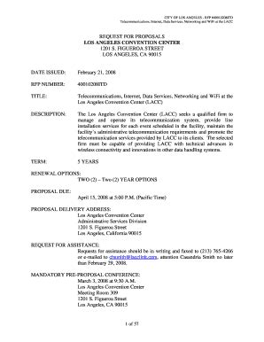 Fillable Online REQUEST FOR PROPOSALS RFP XXXX Fax Email Print