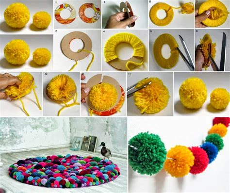C Mo Hacer Pompones De Lana Diy