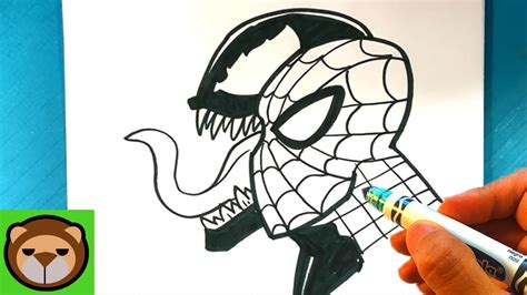 Easy How To Draw Spider Man And Venom Youtube