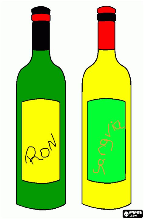 Vino Ron Y Sang Para Colorear Vino Ron Y Sang Para Imprimir