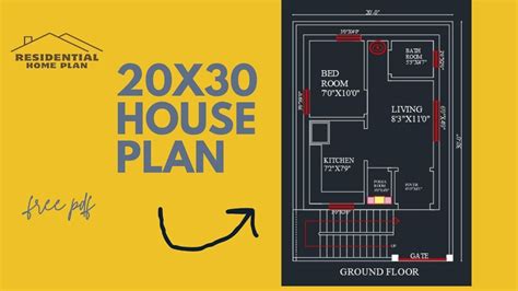 20x30 East Face House Plan 20x30 House Plan With Vastu