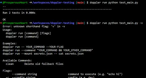 using doppler with python unittest feature requests doppler community