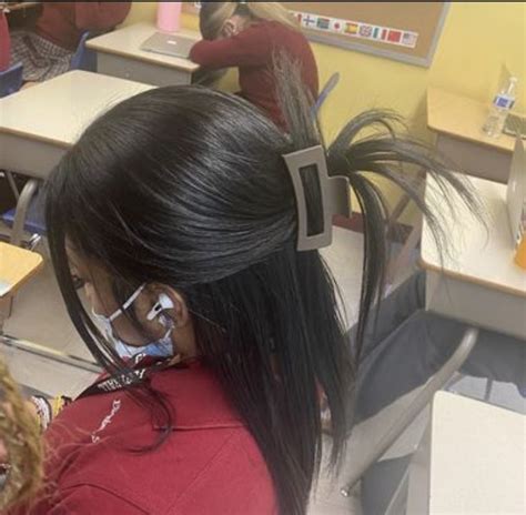 Braid Half Up Half Down Braided Half Up Straight Black Hair Clip