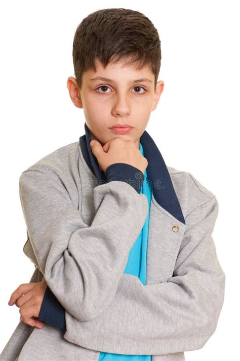 Adolescente Pensativo Foto De Stock Imagem De Isolado 13643100