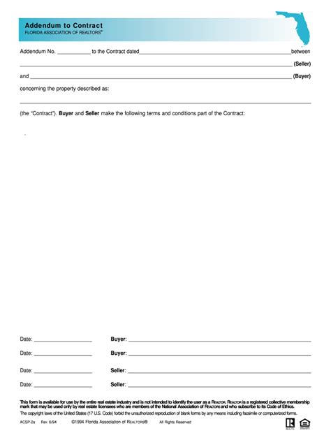 Addendum To Contract Realty 3000 Fill Out Sign Online DocHub