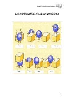 LAS PREPOSICIONES Y LAS CONJUNCIONES Las Preposiciones Y Las
