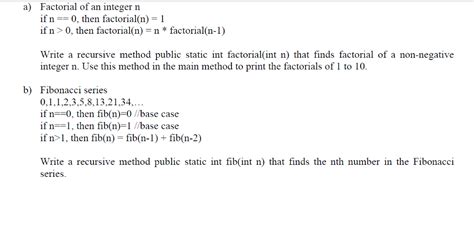 solved factorial of an integer n if n 0 then factorial n 1