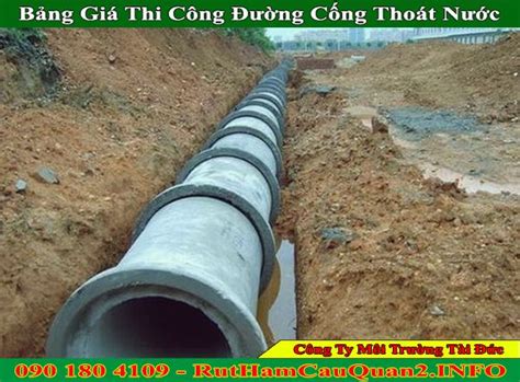 Bảng Giá Thi Công Đường Cống Thoát Nước Gía Rẻ Ở TPHCM