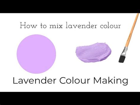 Lavender Colour How To Make Lavender Colour Colour Mixing YouTube