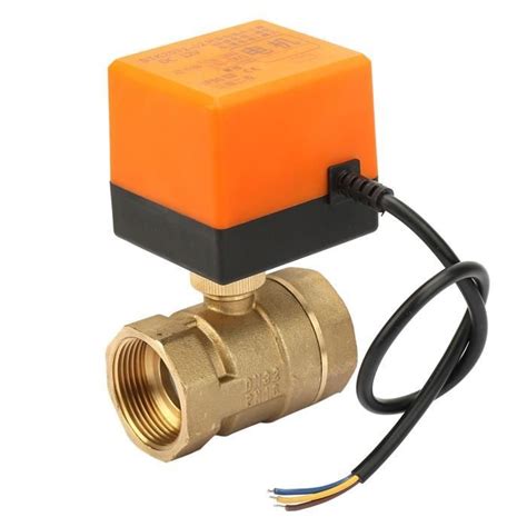 Valve électrique DN32 G1 1 4 de robinet à tournant sphérique motorisé