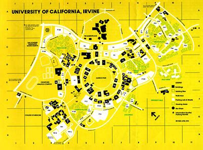 Campus Map 1991 UCI Special Collections Archives