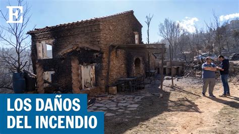 Im Genes A Reas De Los Da Os Del Incendio De Castell N Y Teruel El