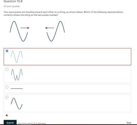 Solved Question Point Graded Two Wave Pulses Are Chegg