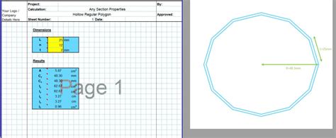Section Modulus Of Octagon Calculator Hollow Polygon Civilweb
