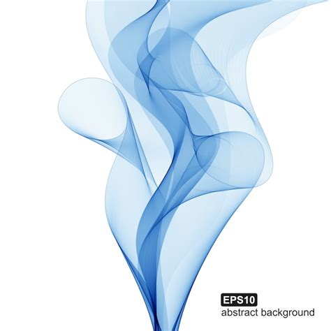 Premium Vector Blue Waves On White Background