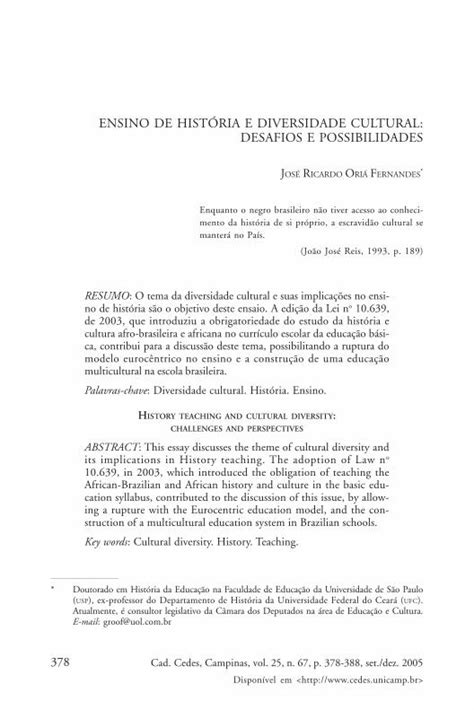 PDF Ensino da história e diversidade cultural DOKUMEN TIPS